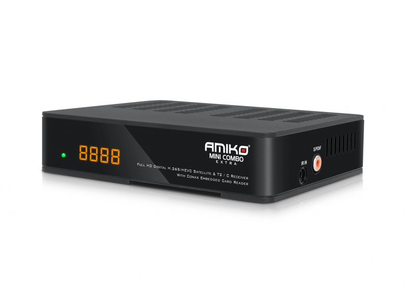 Amiko, Mini Combo Extra, H.265, Full HD digitális műholdas és földi T2 ...