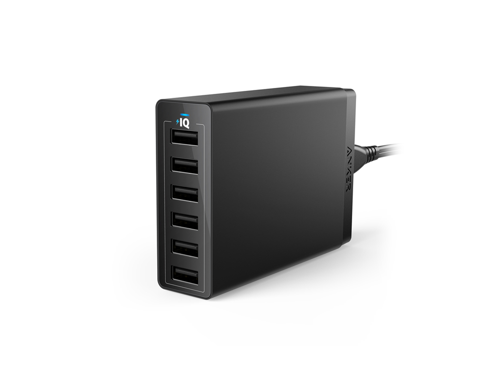 Anker, 60W 6-Port Desktop Charger EU Black - AccessPoint Kft.