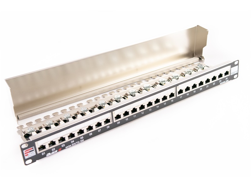 Fibrain, patch panel, FTP cat.6, 24 port, 1U - AccessPoint Kft.