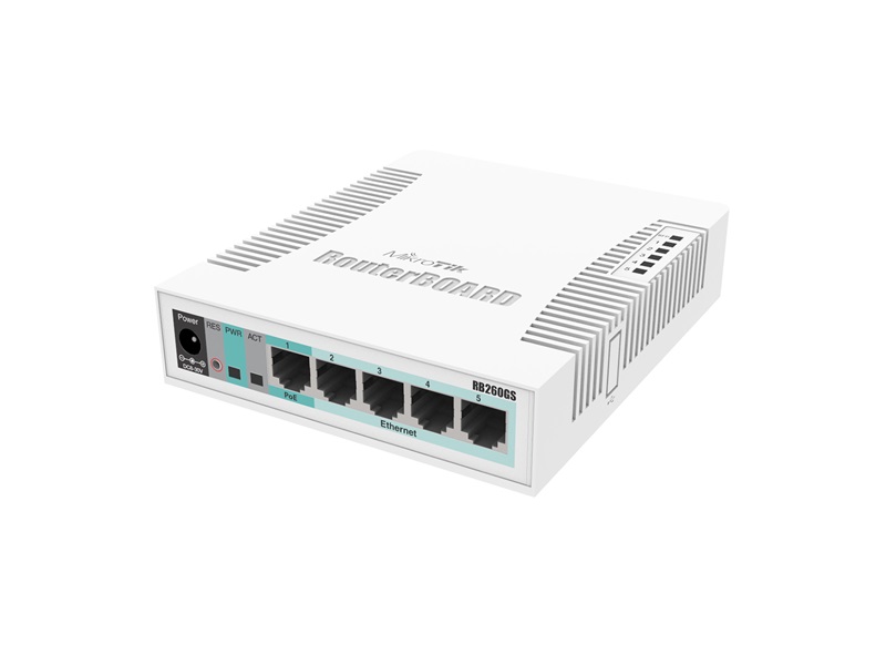 MikroTik, Cloud Smart Switch CSS106-5G-1S (260GS) - AccessPoint Kft.