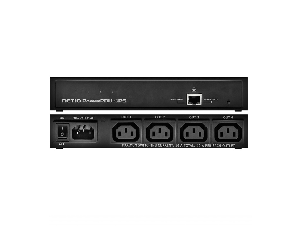 NETIO, PowerPDU 4PS smart PDU, 4x C13 aljzat, 1x LAN interface ...