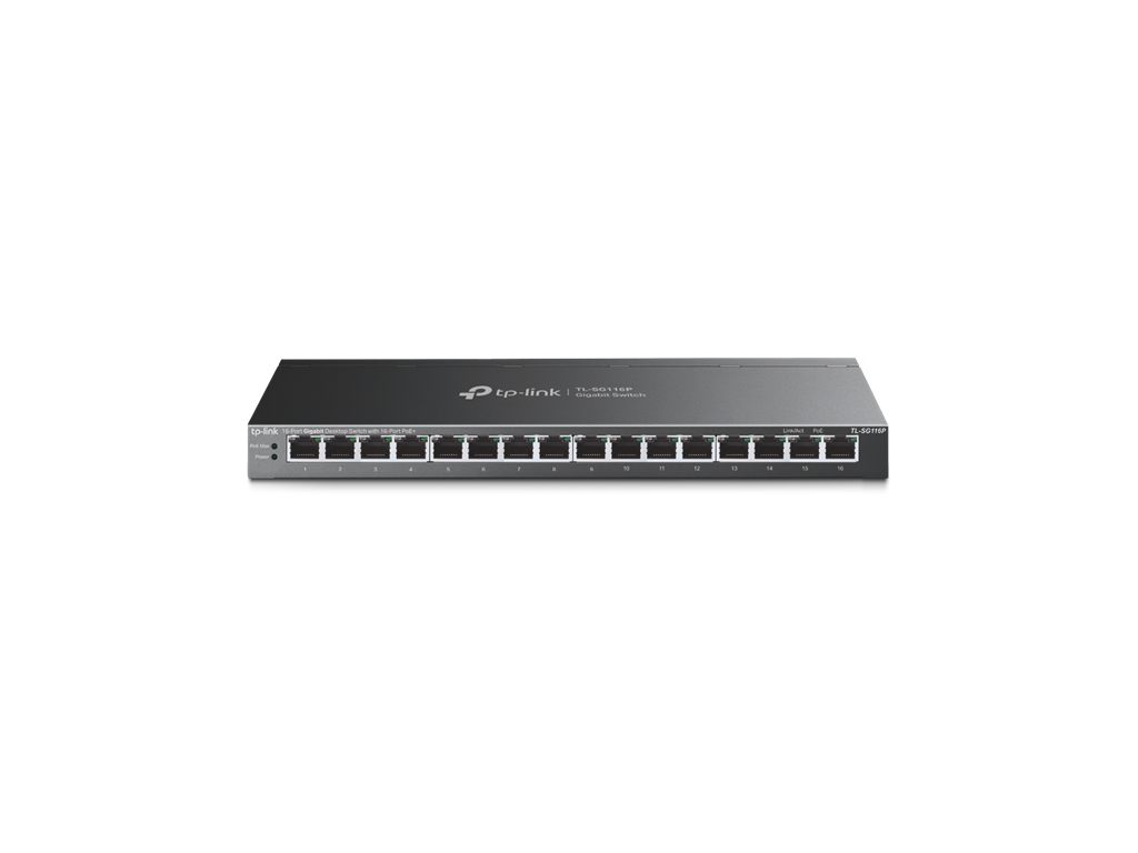 TP-Link, 16-Port Gigabit Desktop Switch with 16-Port PoE+ - AccessPoint ...