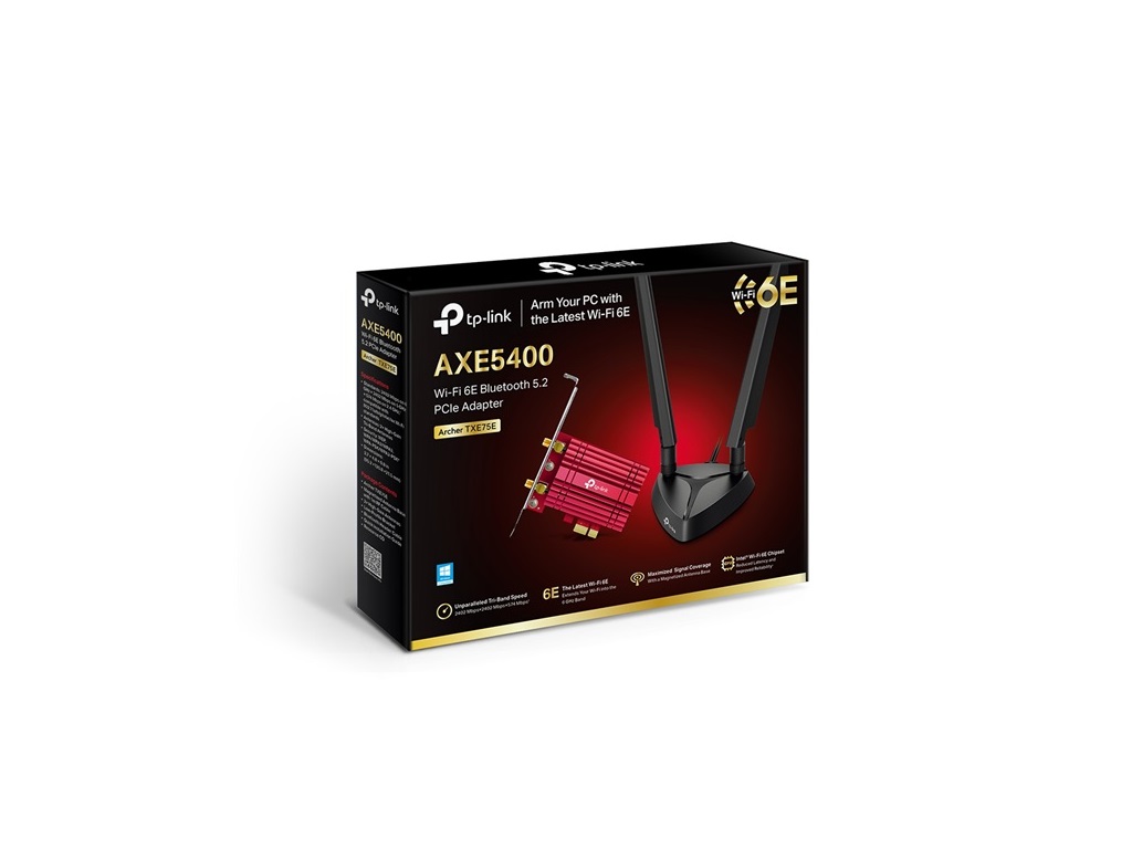 TP-Link, AXE5400 Wi-Fi 6E Bluetooth 5.3 PCIe Adapter - AccessPoint Kft.