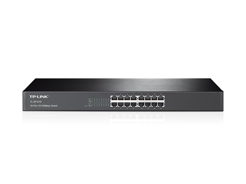 TP-Link, TL-SF1016 Switch Rack Unmanaged 16 port 10/100 Mbps ...
