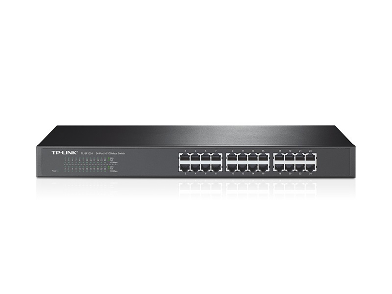 TP-Link, TL-SF1024 Switch Rackmount Unmanaged 24port 10/100 Mbps ...