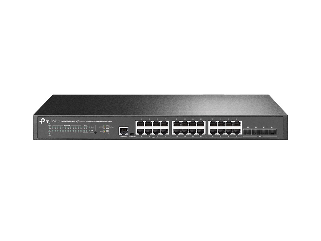 TP-Link, TL-SG3428XPP-M2 JetStream 24-Port 2.5GE and 4-Port 10GE SFP+ ...